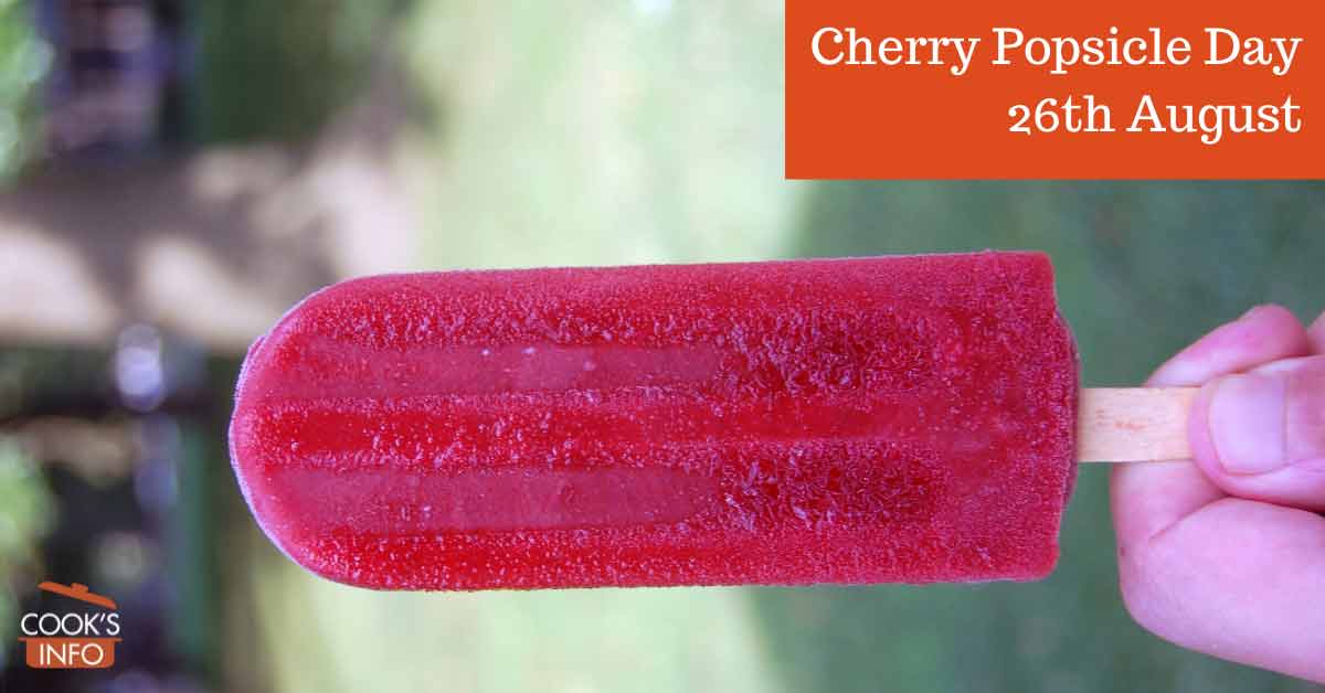 Cherry Popsicle Day - CooksInfo