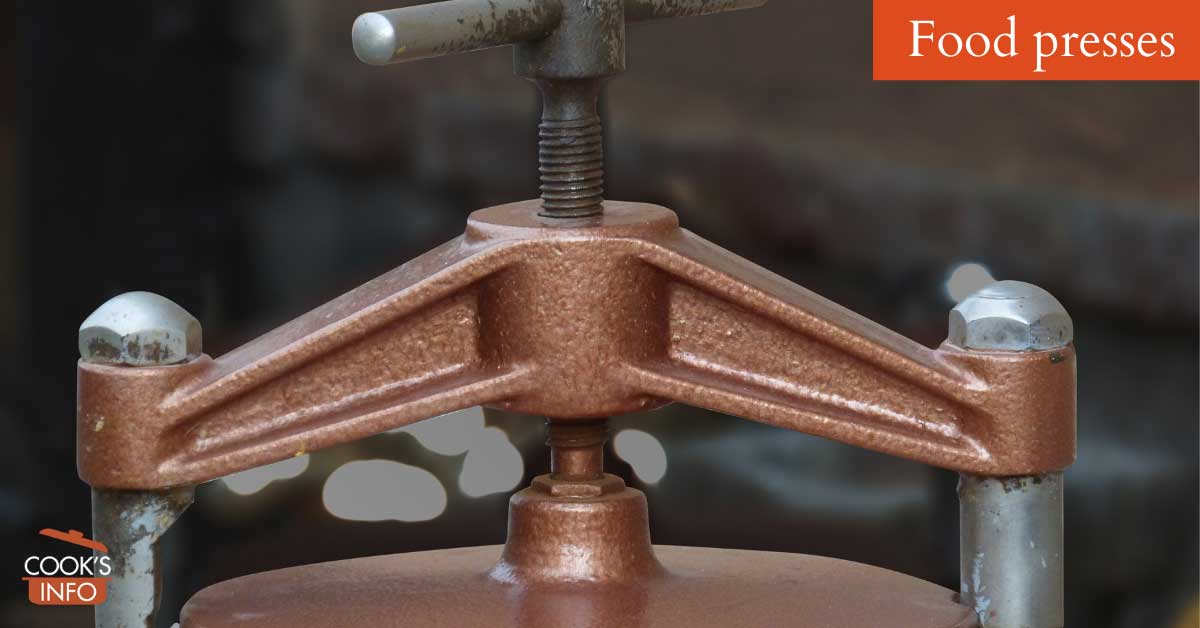 Food presses - CooksInfo
