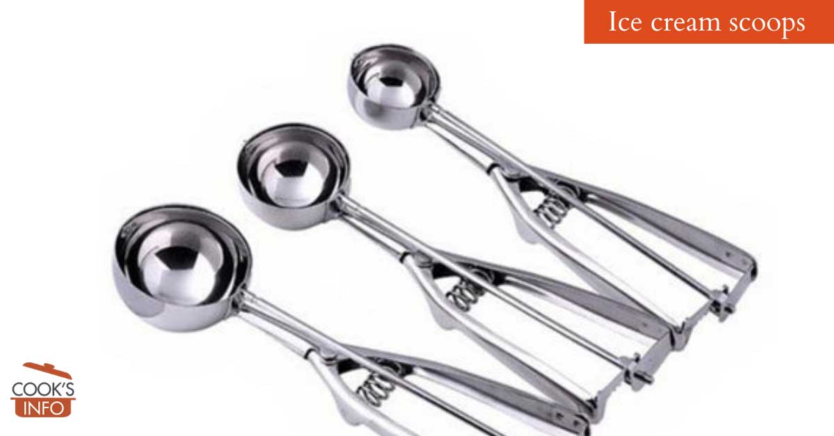 Ice Cream Scoops - CooksInfo