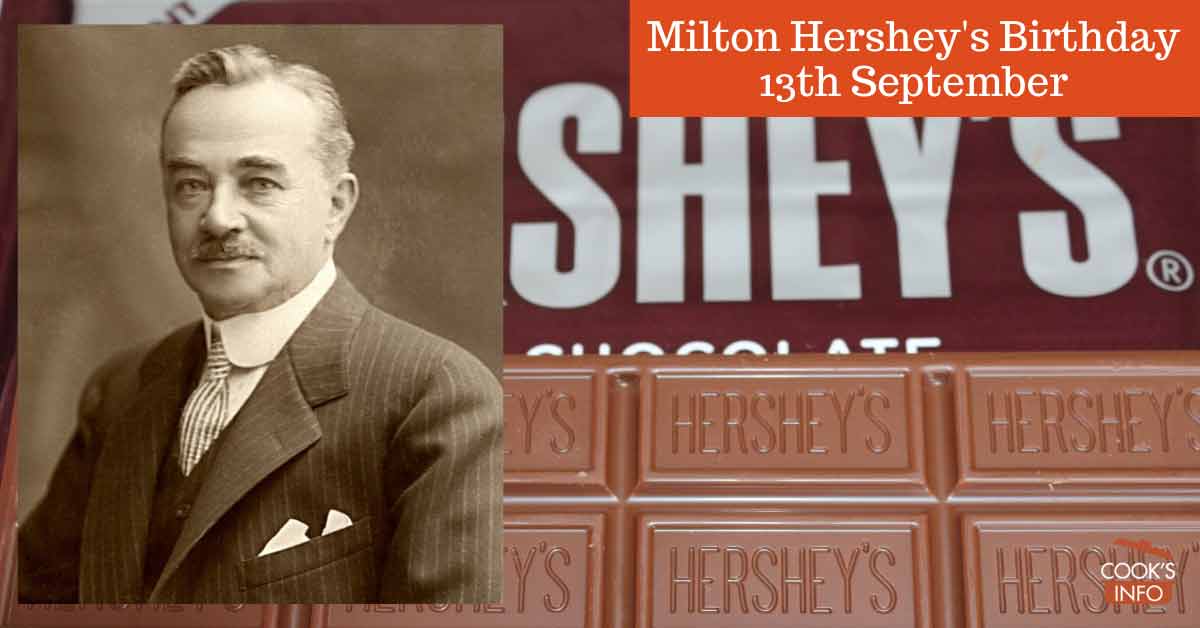 Milton S. Hershey's Birthday - CooksInfo