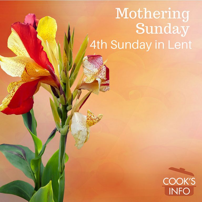 Mothering Sunday - CooksInfo