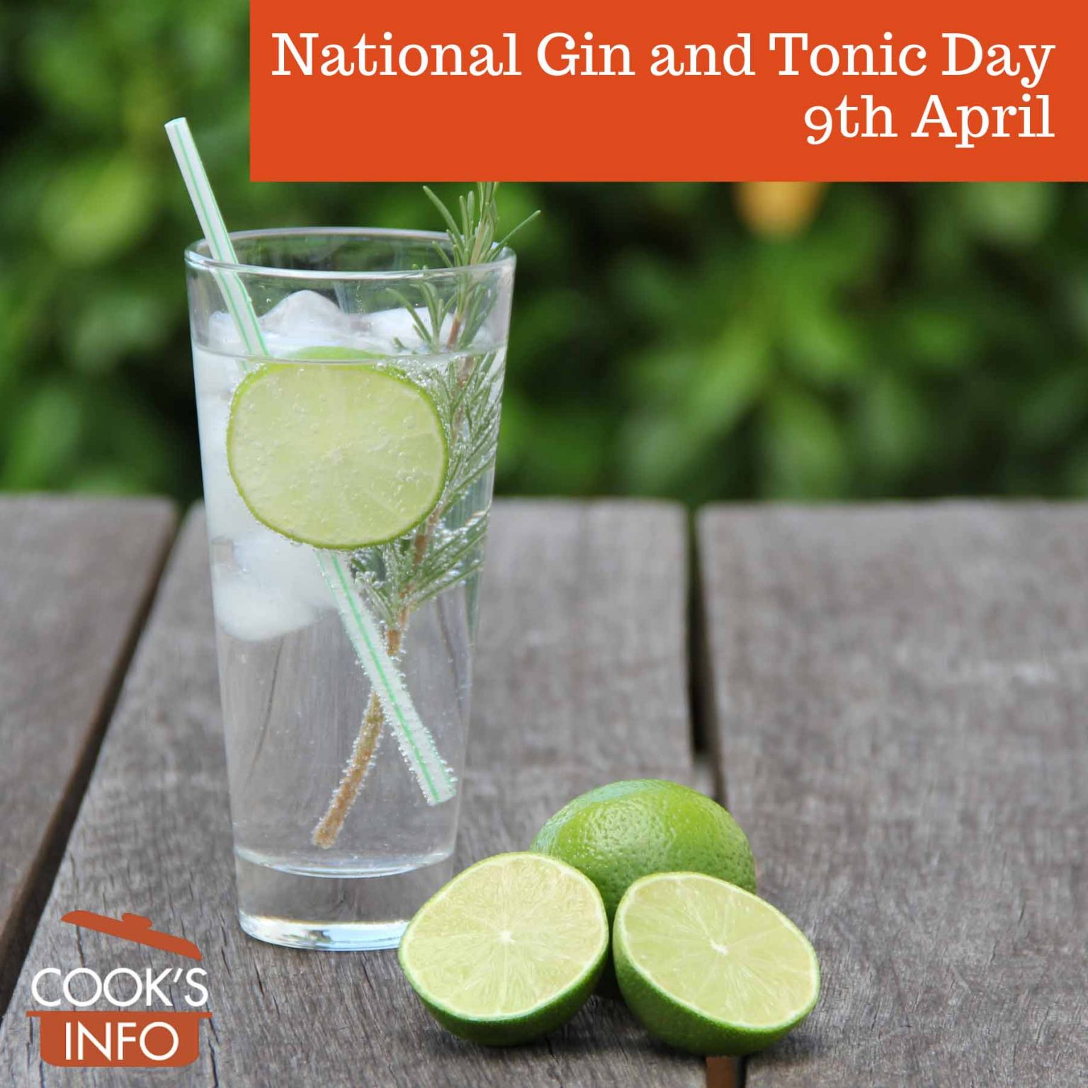 National Gin & Tonic Day - CooksInfo