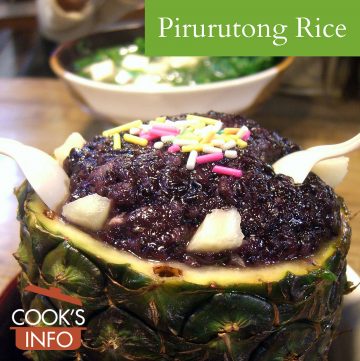 Pirurutong Rice - CooksInfo
