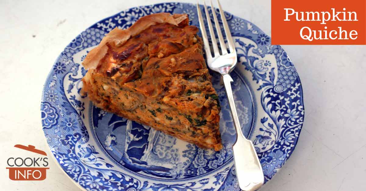 Pumpkin Quiche - CooksInfo