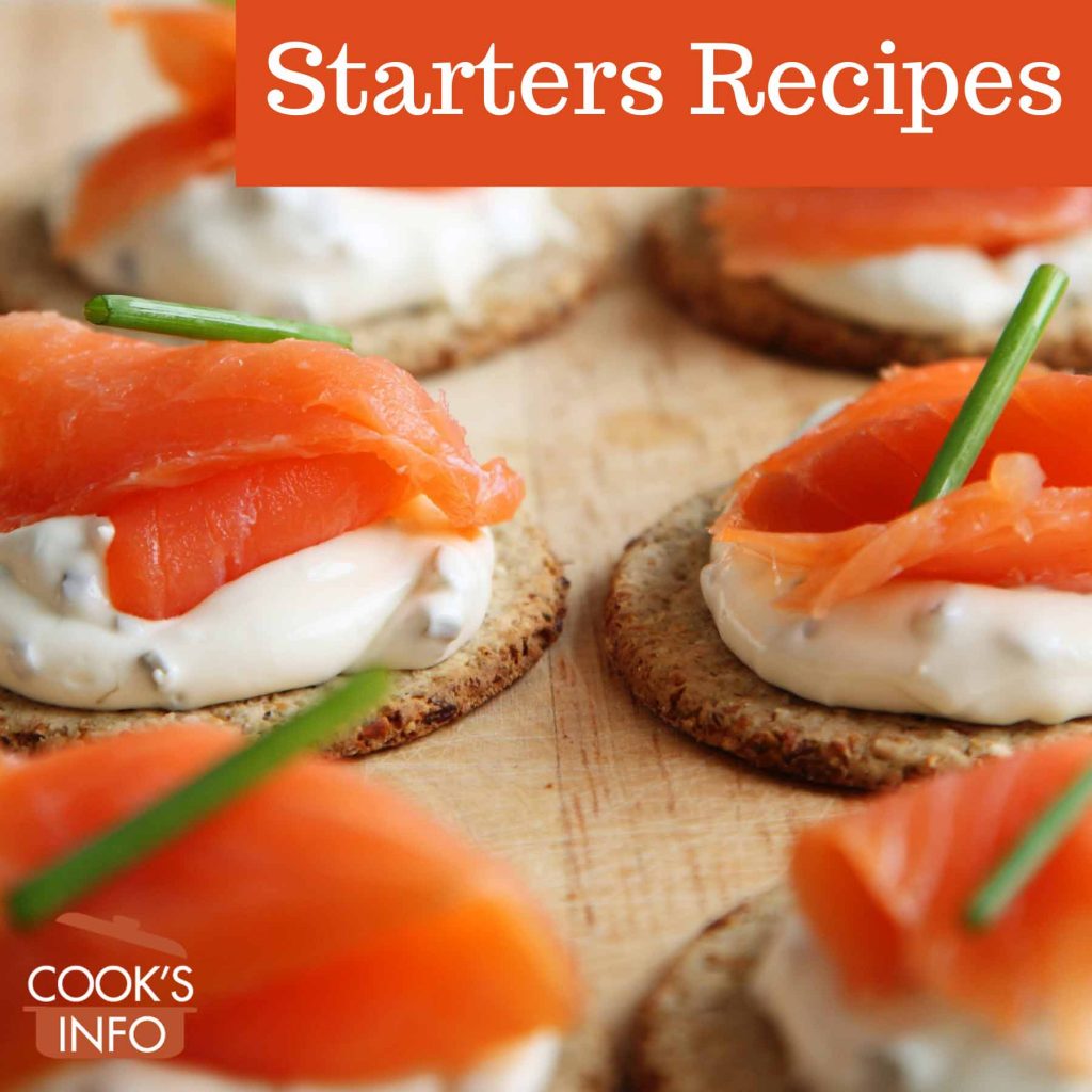 Starters Recipes - CooksInfo