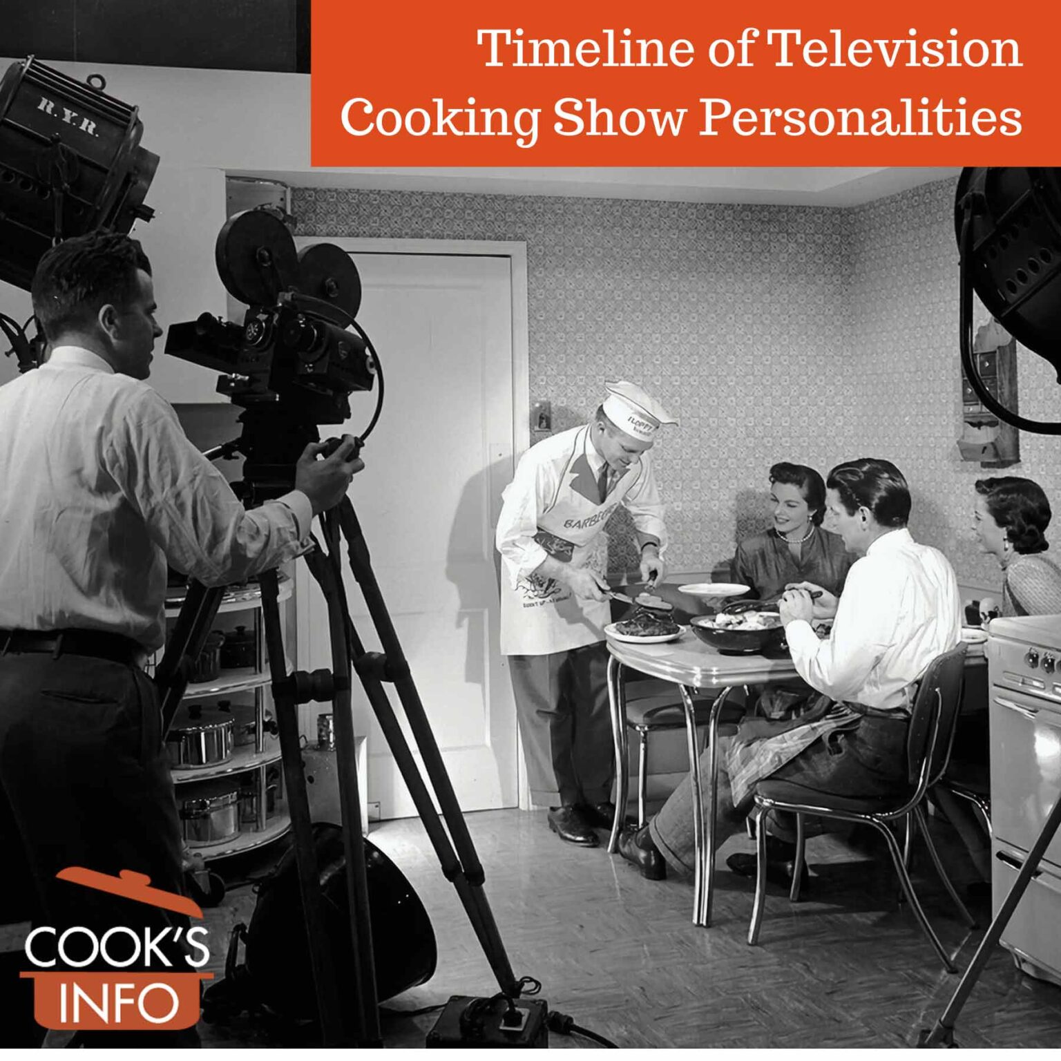Timeline of Television Cooking Show Personalities - CooksInfo